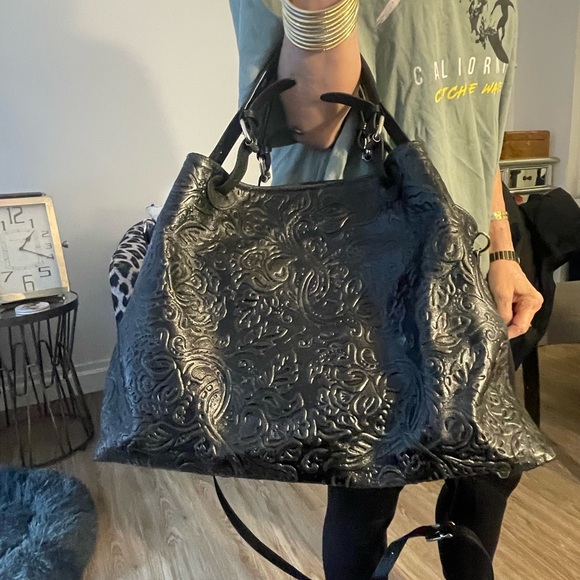 Bags | Beautifulful Tooled Leathered Bag By Isadora | Poshmark